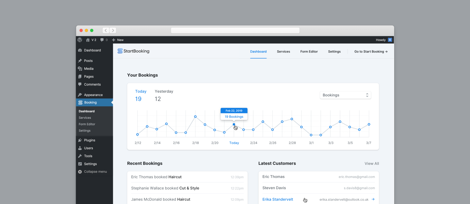 Online booking for WordPress - Start Booking